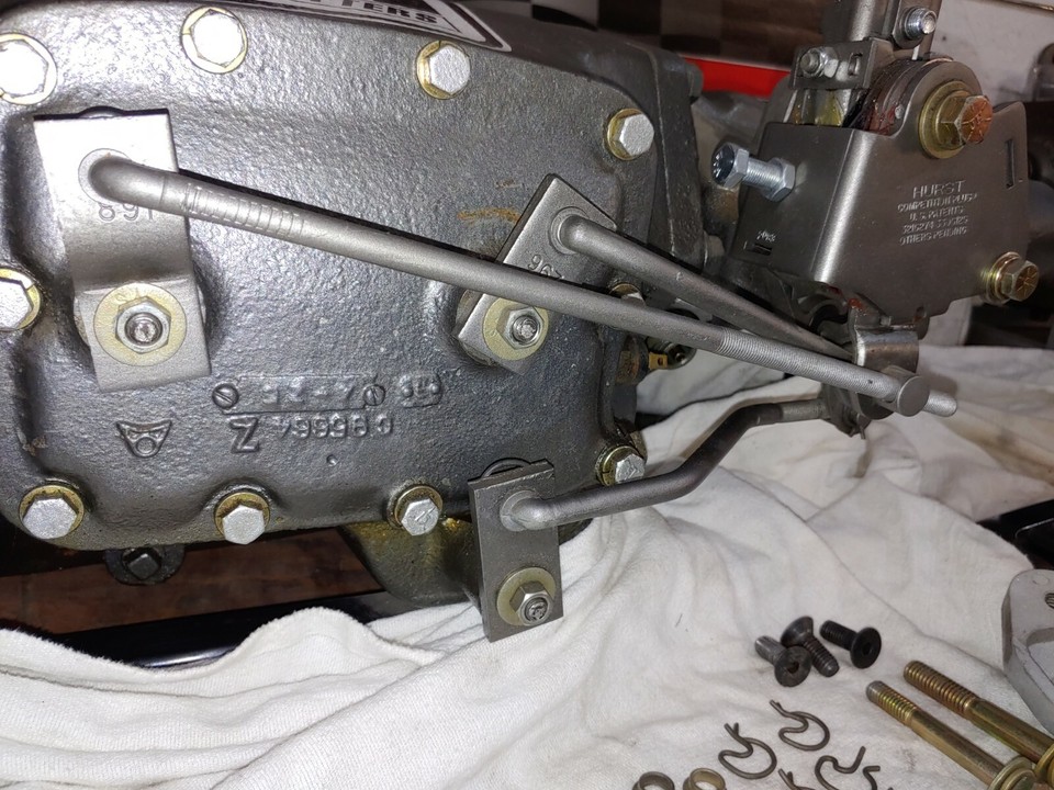 HURST COMP+ MOPAR SHIFTER 65-72 B BODY W/ LIGHT'NG RODS,BILLET LEVERS,N ...