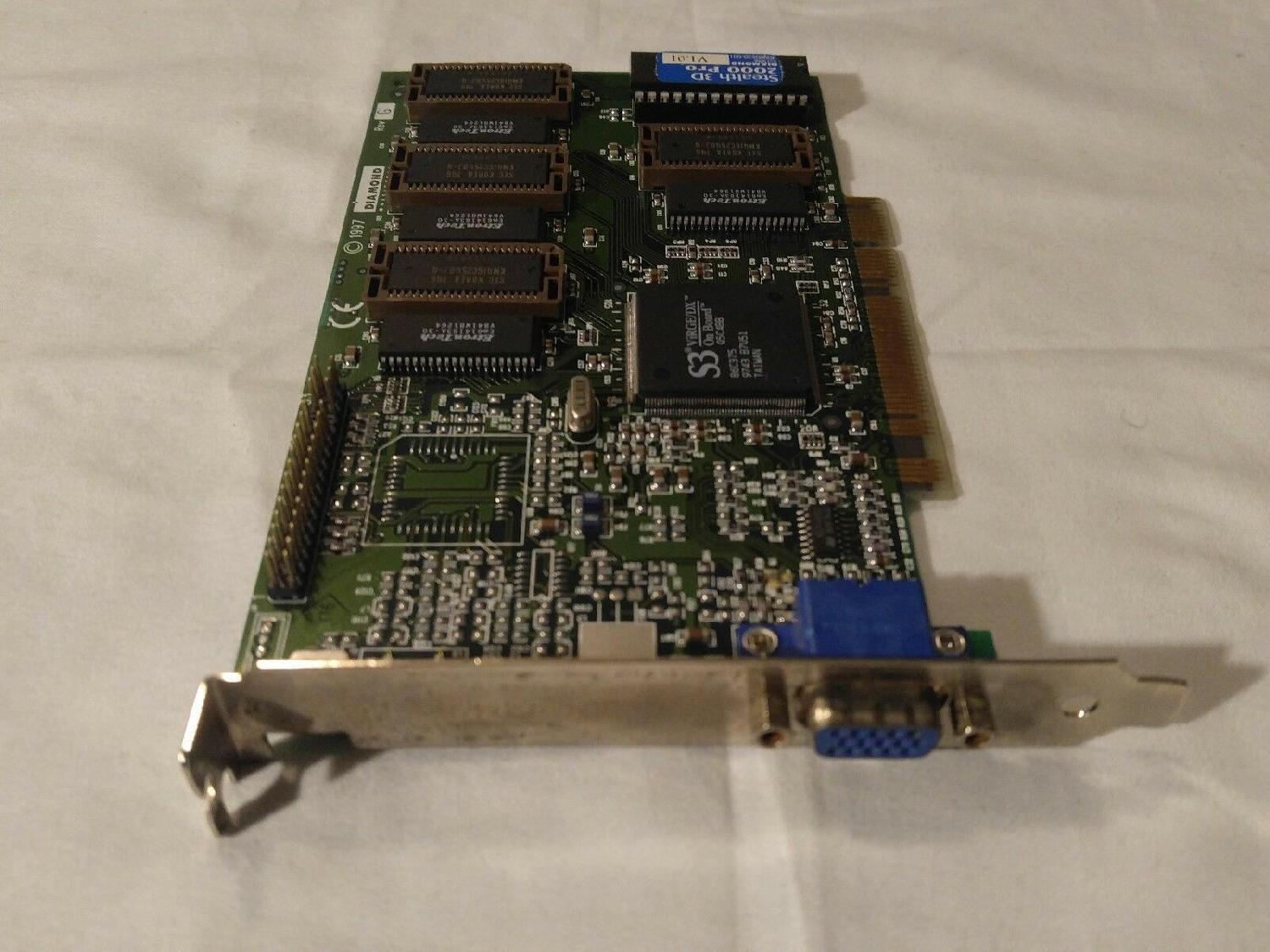 23030231-204 S3 GRAPHICS STEALTH 3D 2000 PRO PCI VGA S3 VIRGE/DX 86C375 ...