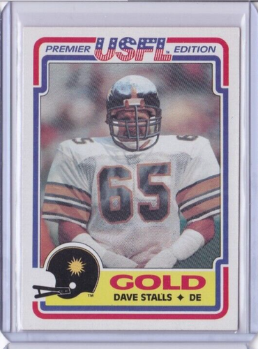1984 Topps USFL #29 DAVE STALLS DENVER GOLD NRMT IDRED | eBay