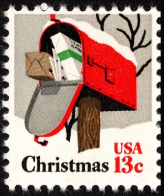 US Stamp Scott # 1730 Mint NH - 13 Cents Mailbox with Presents ...