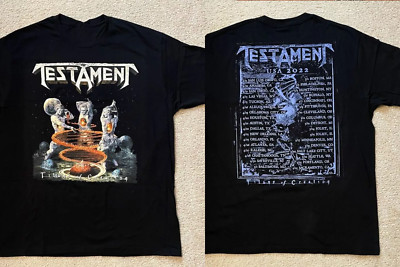 New Popular Testament Band Black T-Shirt Cotton Full Size | eBay