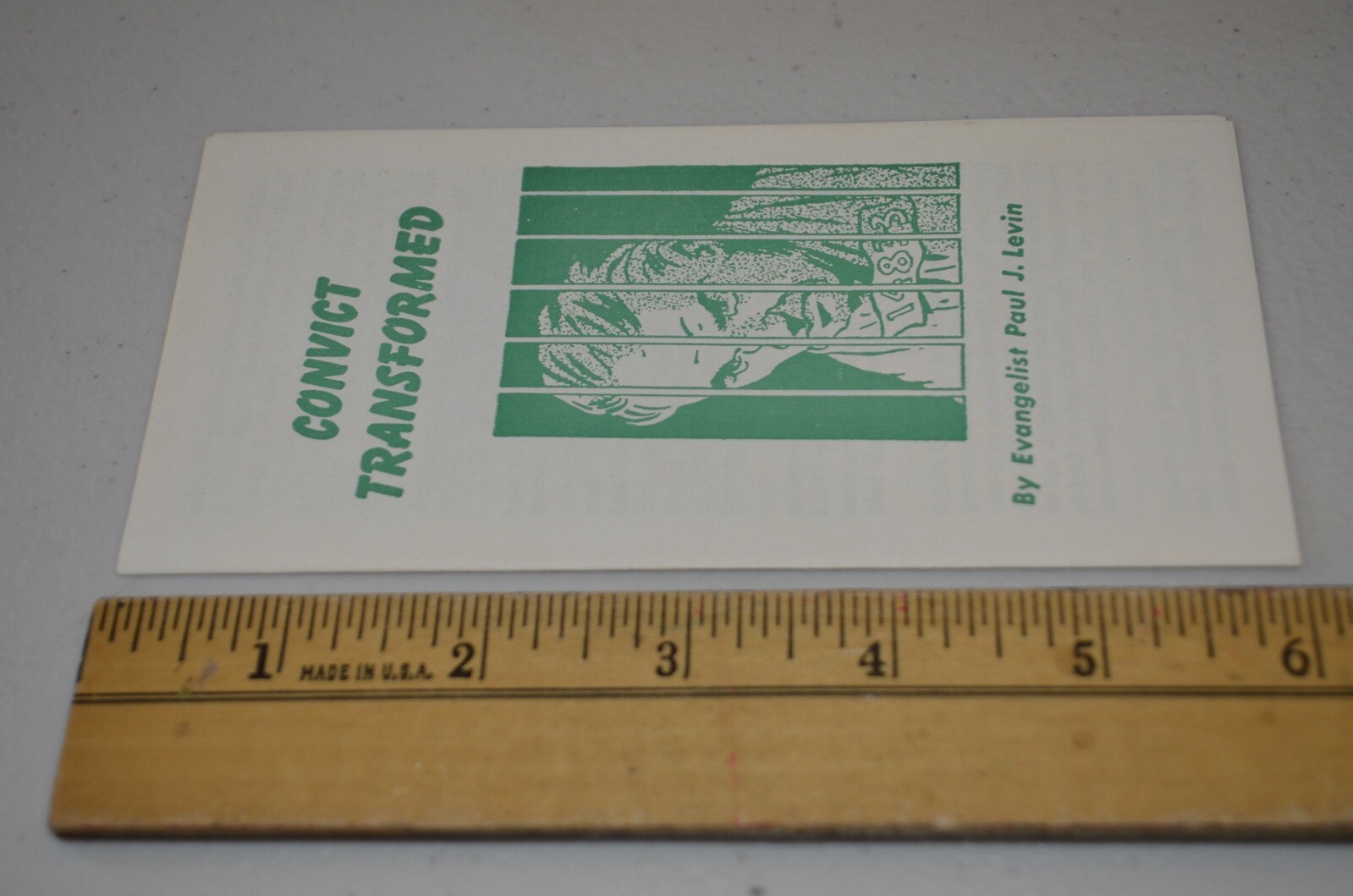 Jail Convict Jesus Bible Tract Religious Christian Art Pamphlet Vintage ...