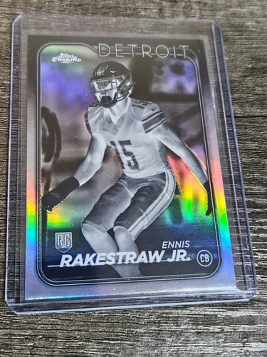 2024 TOPPS CHROME FOOTBALL #264 - ENNIS RAKESTRAW JR - REFRACTOR ...