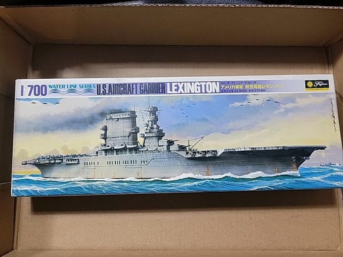 Fujimi Lexington US Aircraft Carrier Sea Way Model 1/700 Model Kit | eBay