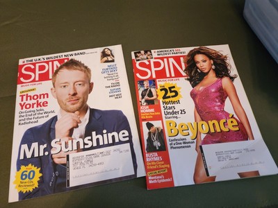 Spin Magazines July & August 2006 Beyoncé Thom Yorke Lot of 2 | eBay