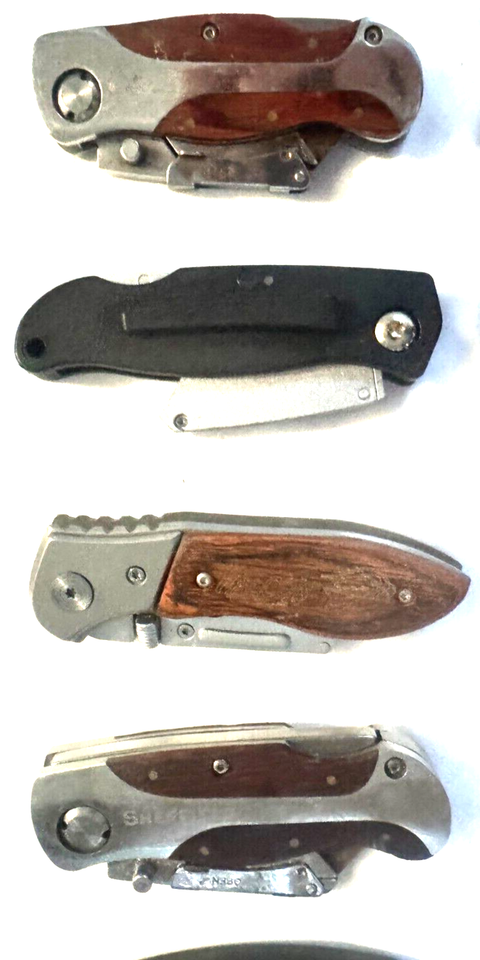 Lot of 2 Sheffield Premium Lock Back Utility Knife Knives Steel Box ...