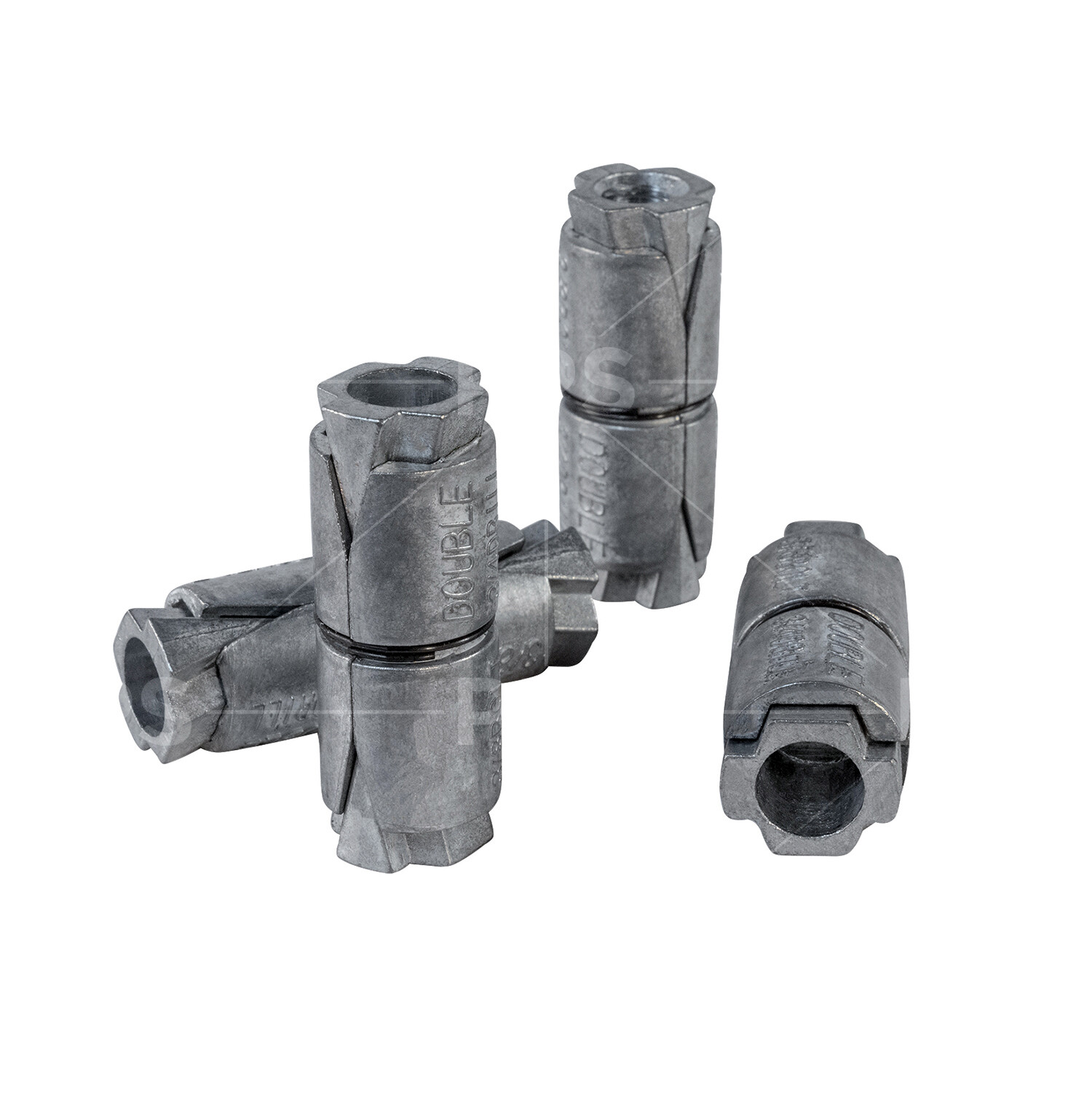 3/8in-3/4"in Highcraft Zinc Double Expansion Shield Pack of 50/24/10 ...