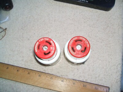 2 NEW LEVITON L5-20C L5-20 CORD CAP 20A125V GROUNDING TWIST-LOCK ...