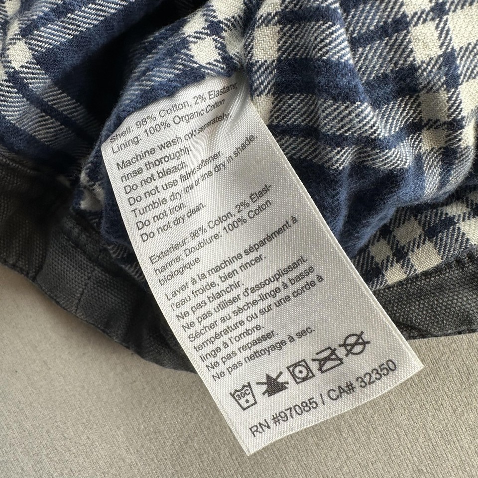 Outdoor Research Deadpoint Jacket Shirt Mens Medium Gray Flannel Lined ...