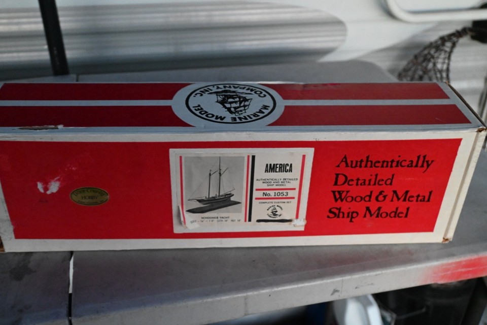 1/96 Marine model co. AMERICA Schooner Yacht wood/metal model ship boat ...