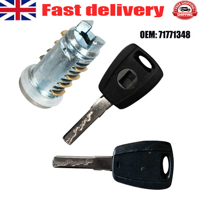 FRONT LEFT DOOR LOCK CYLINDER WITH KEYS SET REPLACEMENT FOR Doblo MK1 ...