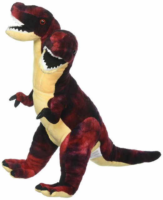 Fiesta Toys Red Two Headed Dinosaur Plush Stuffed Animal Toy 18 Inches ...