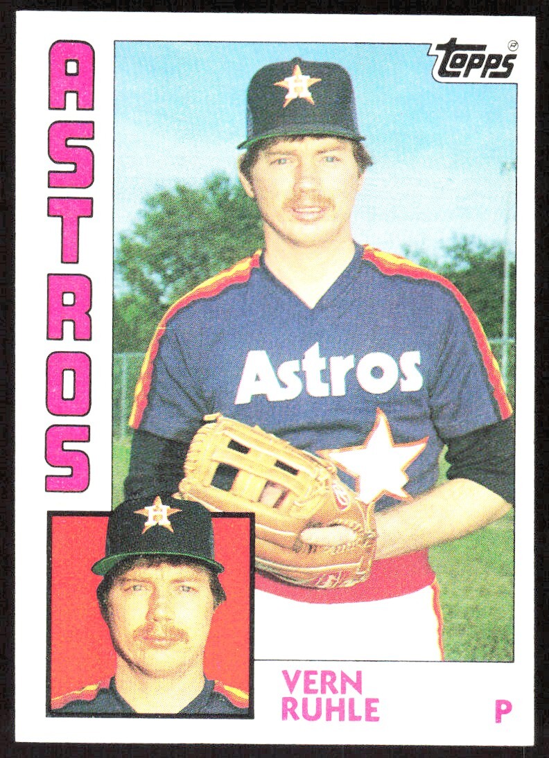 1984 8757A Topps Vern Ruhle Houston Astros #328 | eBay