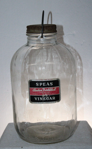 Speas Vinegar One Gallon U-Savit Jar Paper Label | eBay
