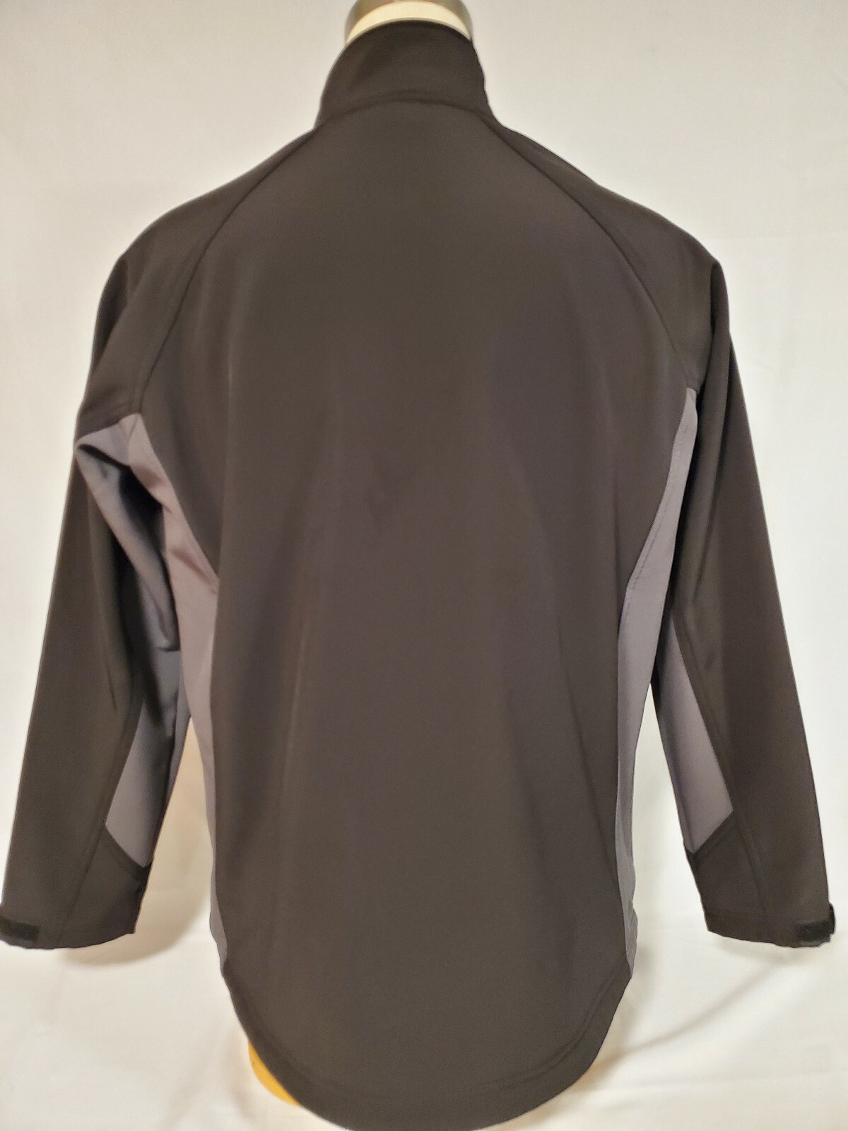 Men’s FOSSA Soft Shell & Fleece Jacket LARGE Black & Grey w/logo EUC | eBay