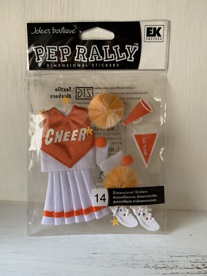 JOLEE'S BOUTIQUE 3D Scrapbook Decal Stickers Rare Pep Rally CHEER NEW ...