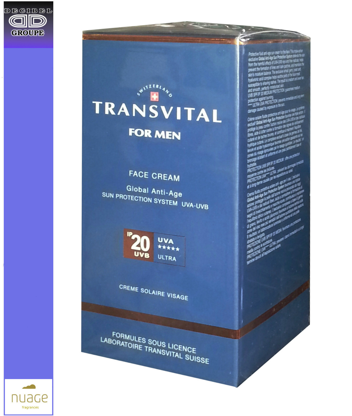 Transvital for Men Face Cream IP20 Sun Protection System 1.7oz - Solar ...