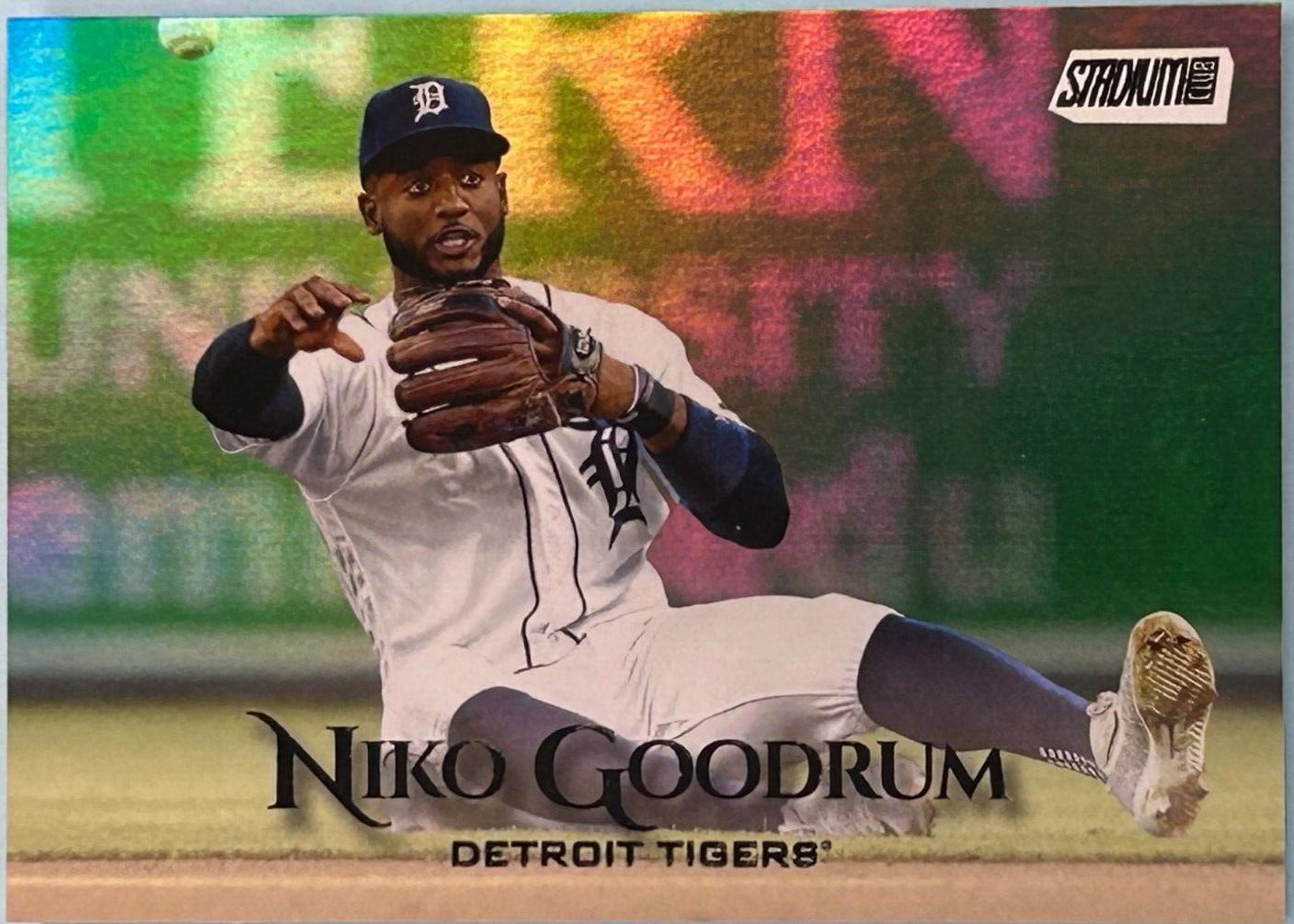 2019 Topps Stadium Club - Niko Goodrum #190 Rainbow Foilboard /25 for ...