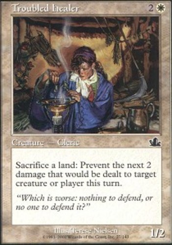 MTG: Troubled Healer [Moderately Played] Prophecy Magic the Gathering ...