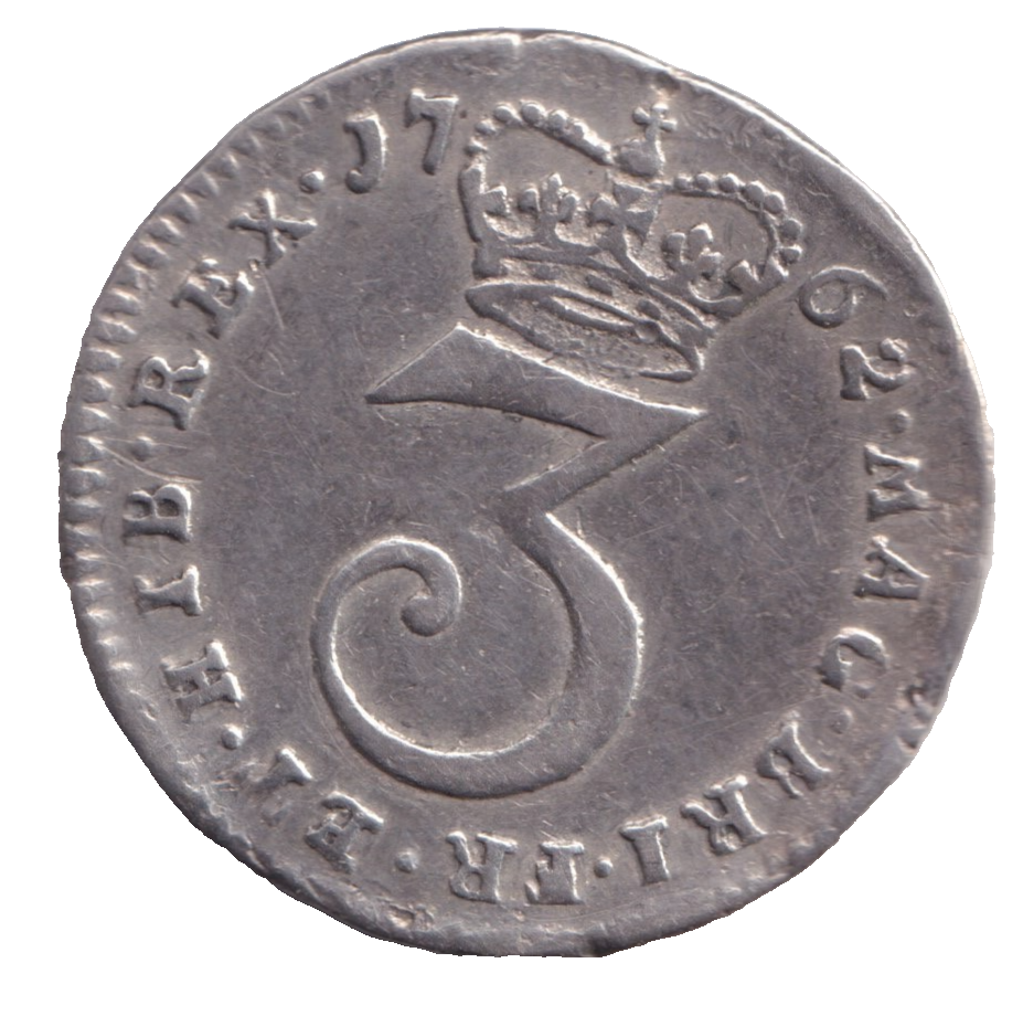 GEORGE 3RD 1762 THREEPENCE SILVER COIN AUCTION STARTS AT £1 | eBay
