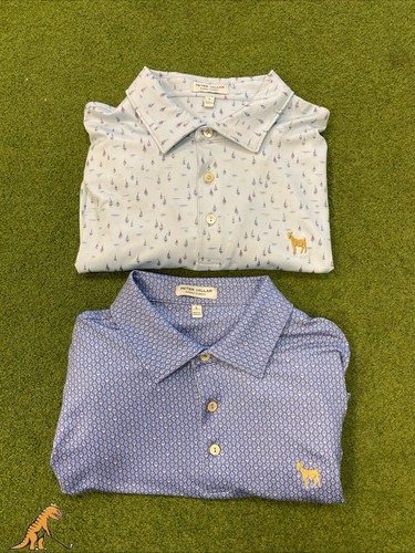 Peter Millar Lot Of 2 Large TPC Sawgrass Goat Golf Polos | eBay