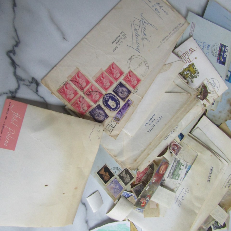 Great Britain Stamps US World etc Job Lot Unsorted Packs Envelopes ...