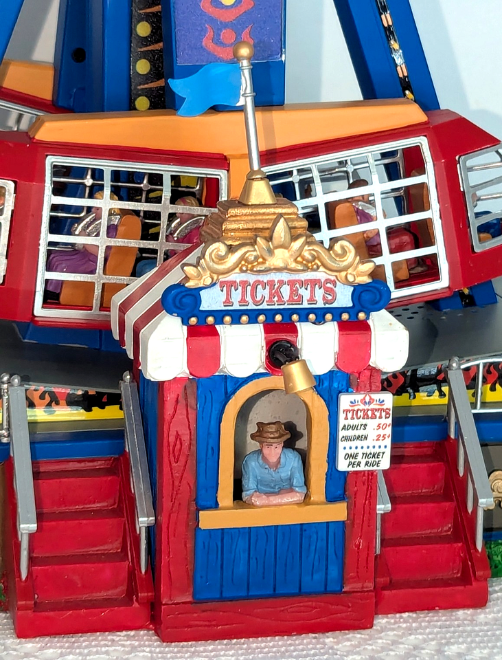 Lemax Carnival Fireball Frenzy Amusement Park Ride Animated Musical ...