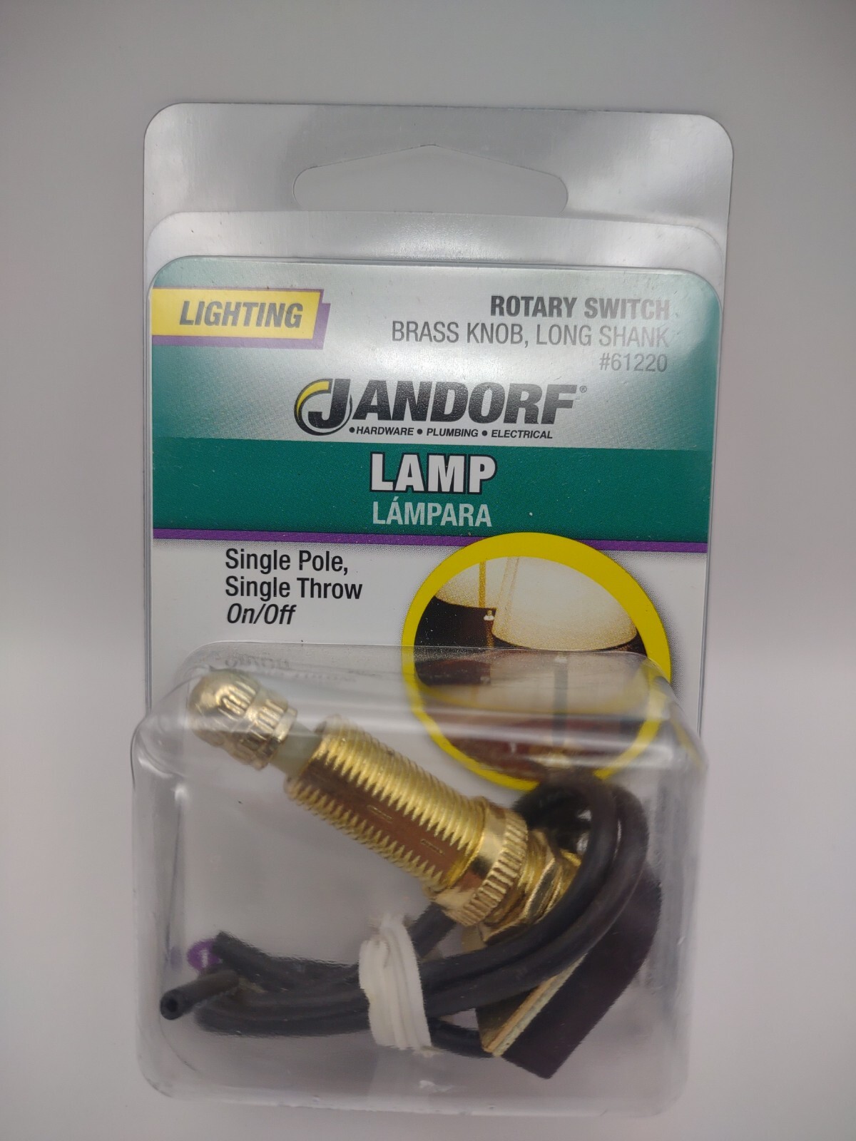 Jandorf Lighting Lamp ROTARY SWITCH Single Pole On/Off Single Throw ...