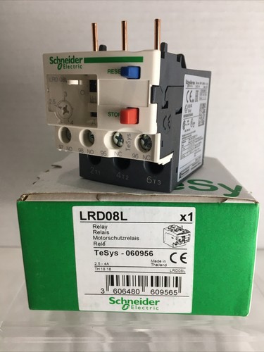 SCHNEIDER ELECTRIC LRD08L 2.5-4 AMP Electronic Overload Relay Tesys ...