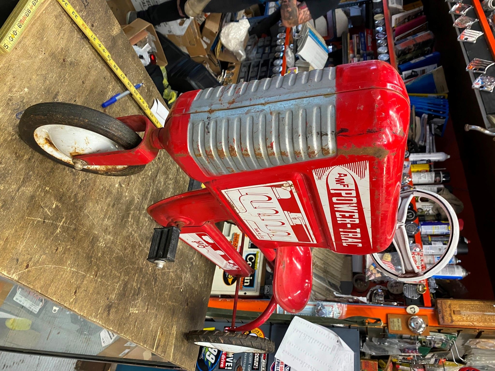 Vtg amf power Trac tractor pedal Car Orig C502 Unrestored Nice Chain ...