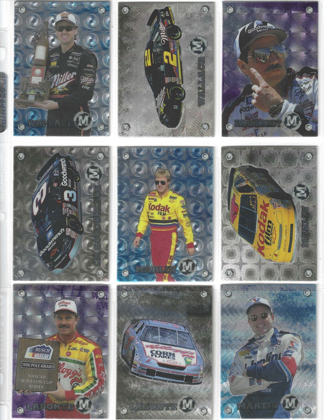 1996 Press Pass M-Force Complete-45 card Base set-Straight from packs ...