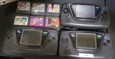 SEGA Game Gear Lot 3 Broken Consoles And Six Working Cartridges Sonic 2 ...
