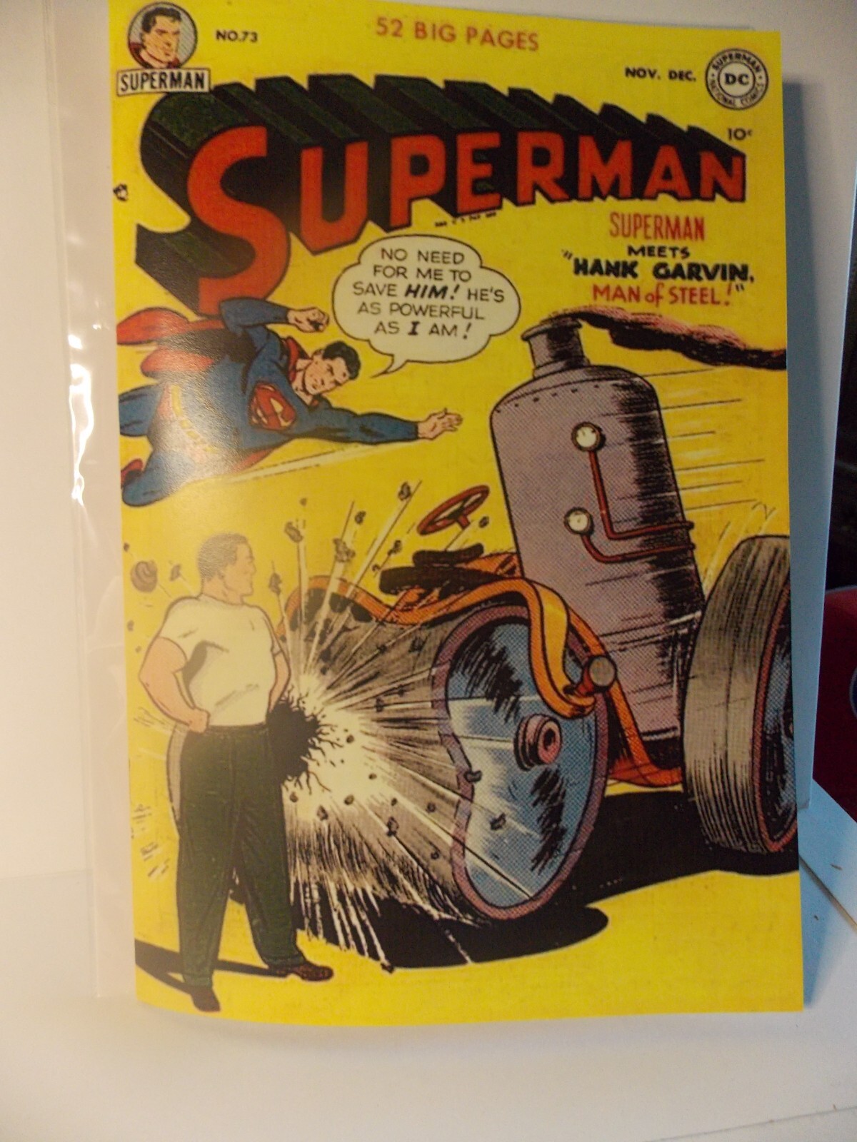 SUPERMAN #73 1951 coverless, complete Golden Age new facsimile color ...