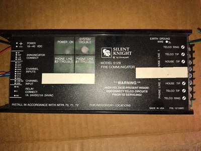 Silent Knight 5128 Dialer 4-Channel Digital Fire Alarm Communicator ...