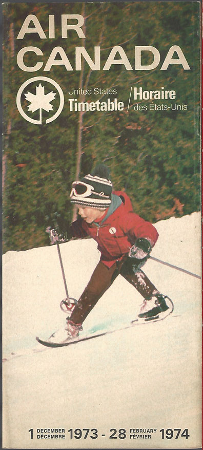 Air Canada US timetable 12/1/73 [7083] Buy 4+ save 25% | eBay