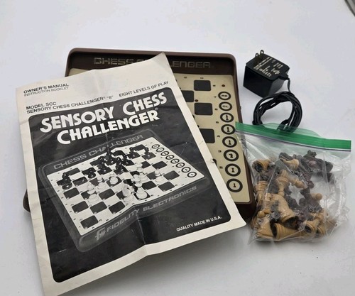 Sensory Electronic Chess Challenger- "8" Fidelity SCC Vintage Working ...