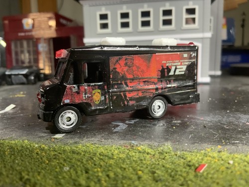 Matchbox Kitbashed Raleigh Fire Dept Rehab 12 With Retractable Canopy ...