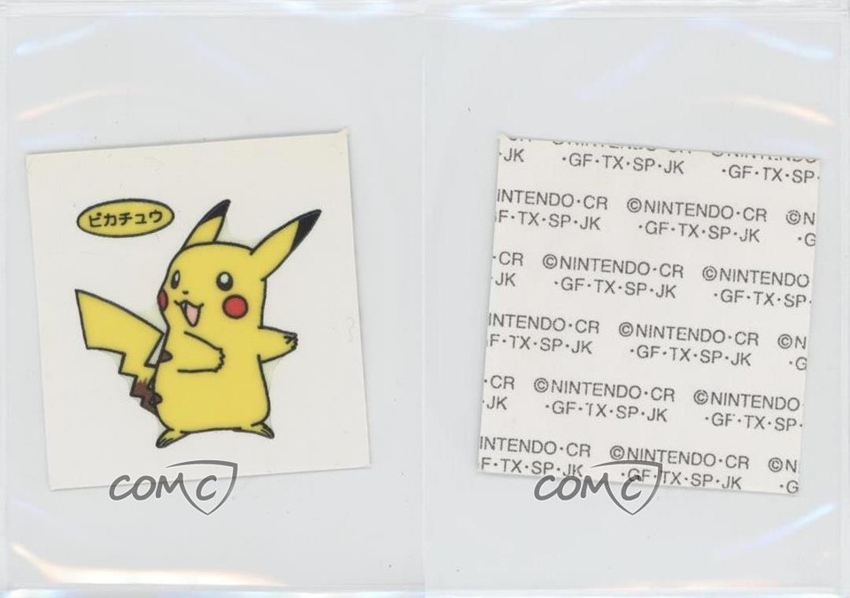 Pikachu (Set 27) Japanese Daiichi Pokemon Bread Deco Chara Stickers ...
