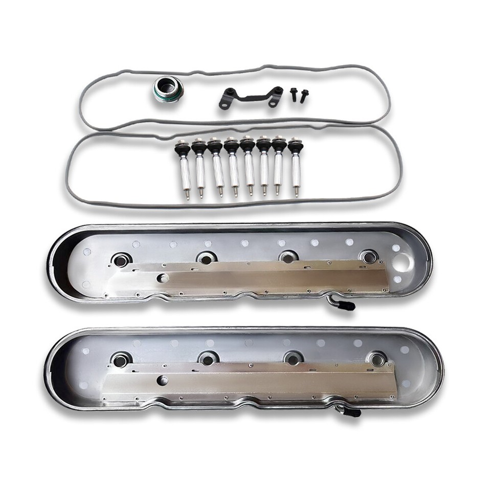 For GM LS LS1 LS2 LS3 Polished Aluminum Tall Valve Covers with Coil ...