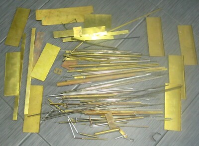 SLOT CAR Huge Scratch Builders LOT K&S brASS Rods Tubes Sheet VINTAGE 1 ...