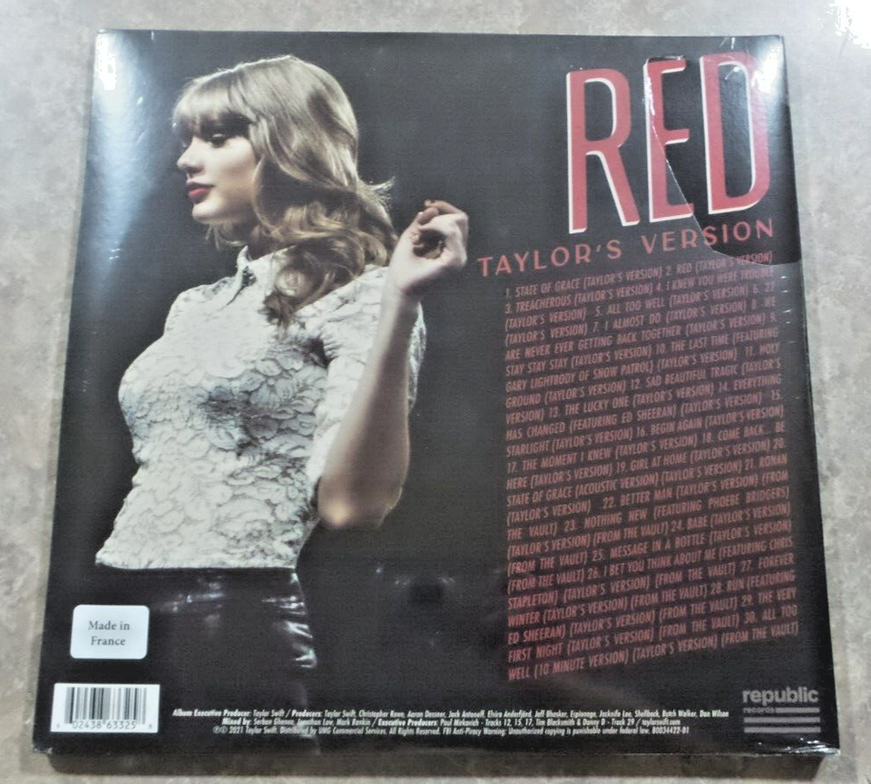 Red (Taylor's Version) VINYL 4 DISCS - Taylor Swift (2021) BRAND NEW ...