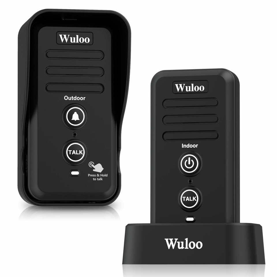 Wuloo Wireless Doorbell Intercoms 2640ft Range Weatherproof ...