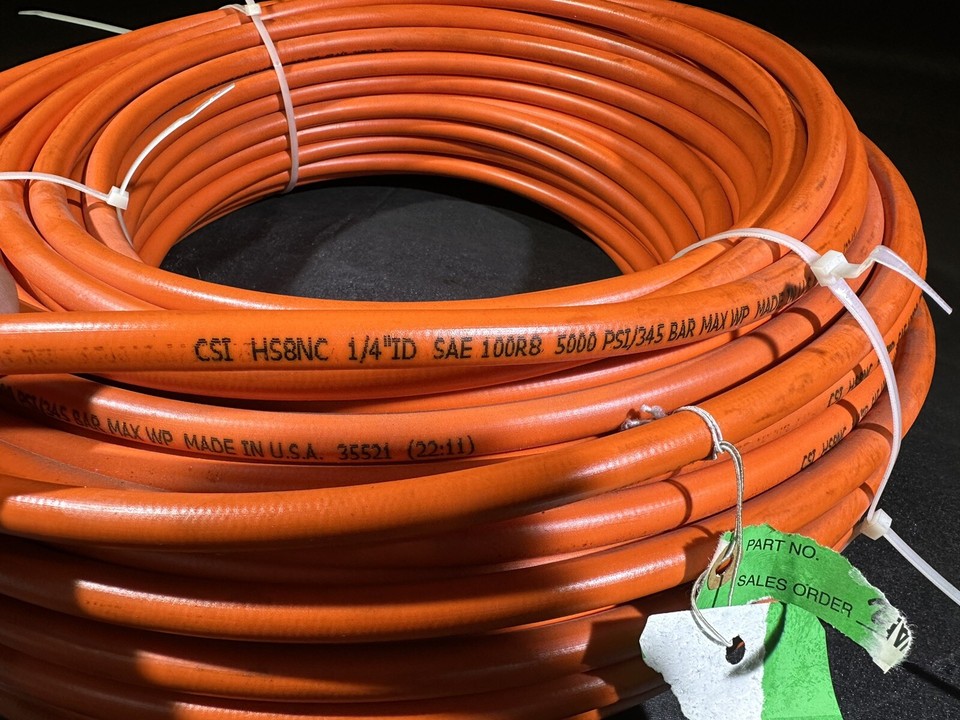 1/4" HS8NC CSI Non-Conductive Thermoplastic Hydraulic Hose SAE 100R8 1/ ...