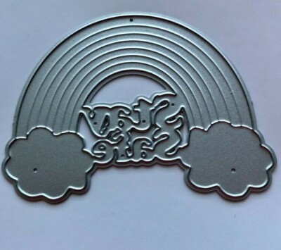 Metal Die Cut ... Stay Safe Rainbow Die | eBay UK