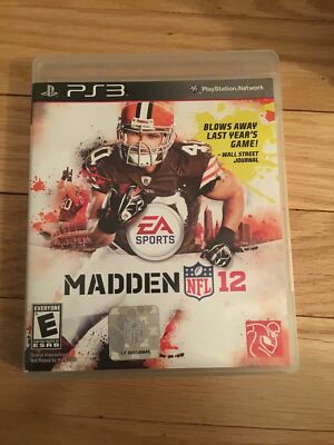 EA SPORTS NFL MADDEN 12 - PS3 - COMPLETE WITH MANUAL - FREE S/H - (Y ...