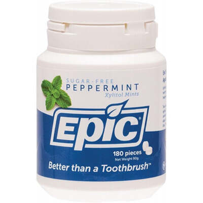 Epic Xylitol (Sugar-Free) Mints Peppermint Tub 180 Piece | eBay Australia