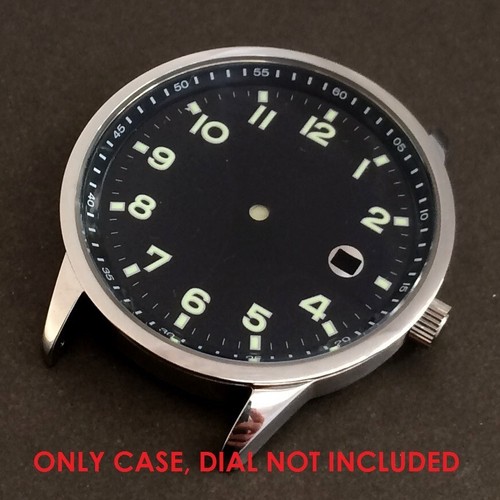 316L S.STEEL CASE FOR ETA 2824-2 2836 AUTOMATIC AVIATOR 5ATM SWISS MADE ...