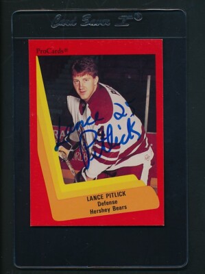 1990/91 Pro Cards #27 Lance Pitluck Bears Signed Auto *D223 | eBay