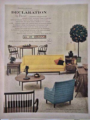 1958 Drexel Declaration Mid century Living Dining Room furniture ...