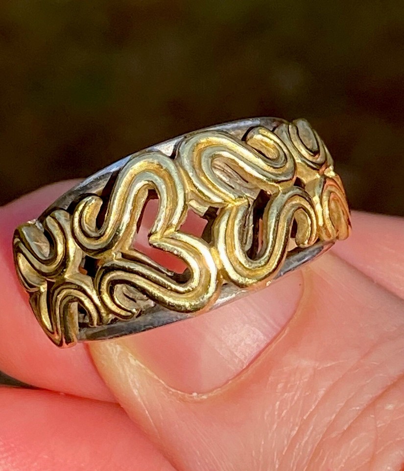 SLANE & SLANE 18k Yellow Gold 925 Sterling Silver Signature Collection ...